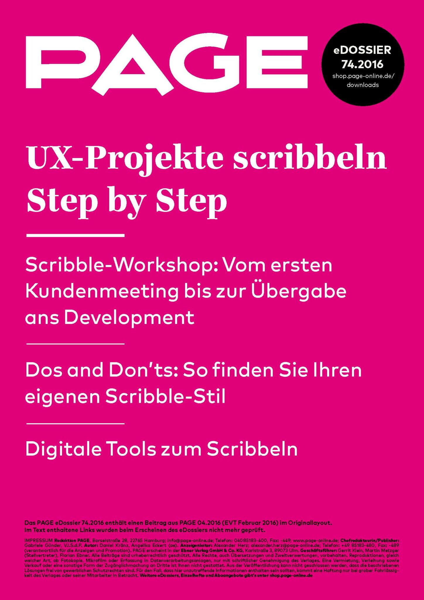 Was ist eigentlich UX Design? › PAGE online