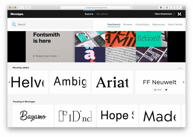 Neue Features für Enterprise Font Solution von Monotype › PAGE online