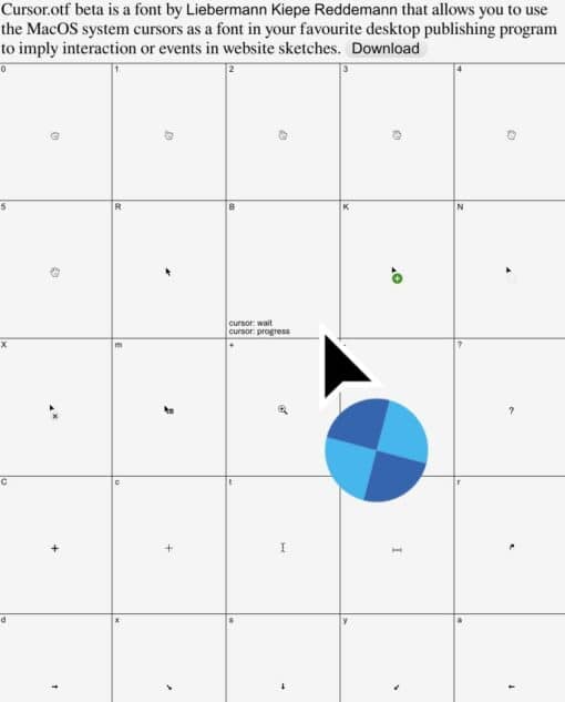 Kostenloser Cursor-Font › PAGE online