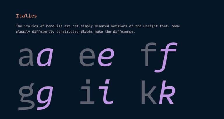 MonoLisa: Ein Font zum Coden › PAGE online