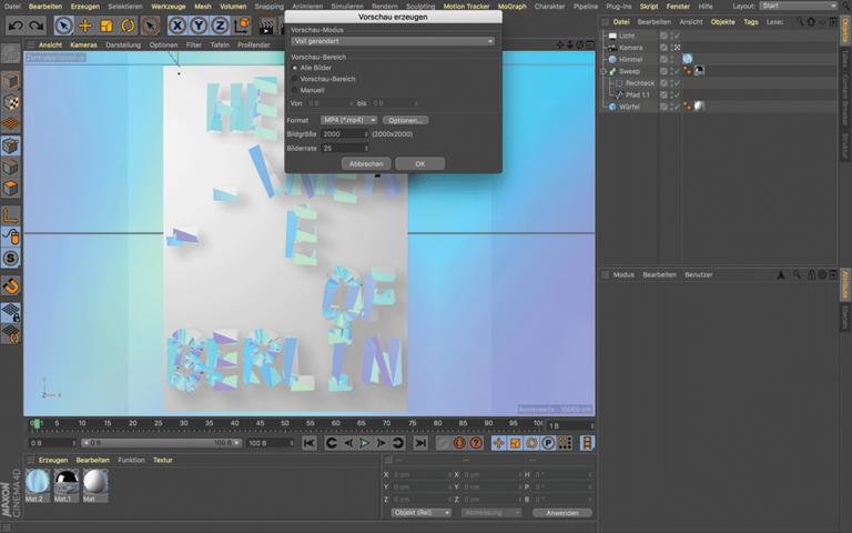 Step by Step: 3D-Design in Cinema 4D › PAGE online