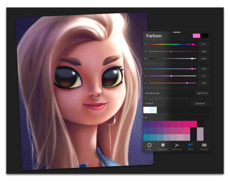 So funktioniert die beliebte Mal- und Zeichen-App Procreate fürs iPad ...