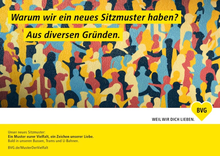 Muster der Vielfalt: Großartiges von Jung von Matt für die BVG! › PAGE ...