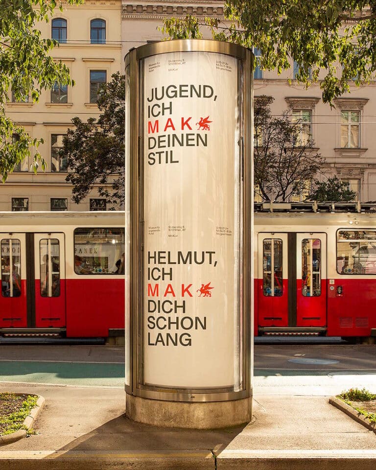Schön verspielte Text-Kampagne: Ich MAK angewandte Kunst › PAGE online