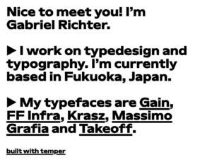 temper: Website Builder mit stylischen Fonts › PAGE online