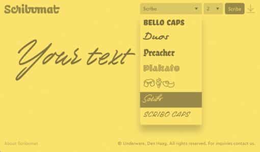 Making-Of Scriptfont Scribo – intelligent, schön und dynamisch › PAGE online