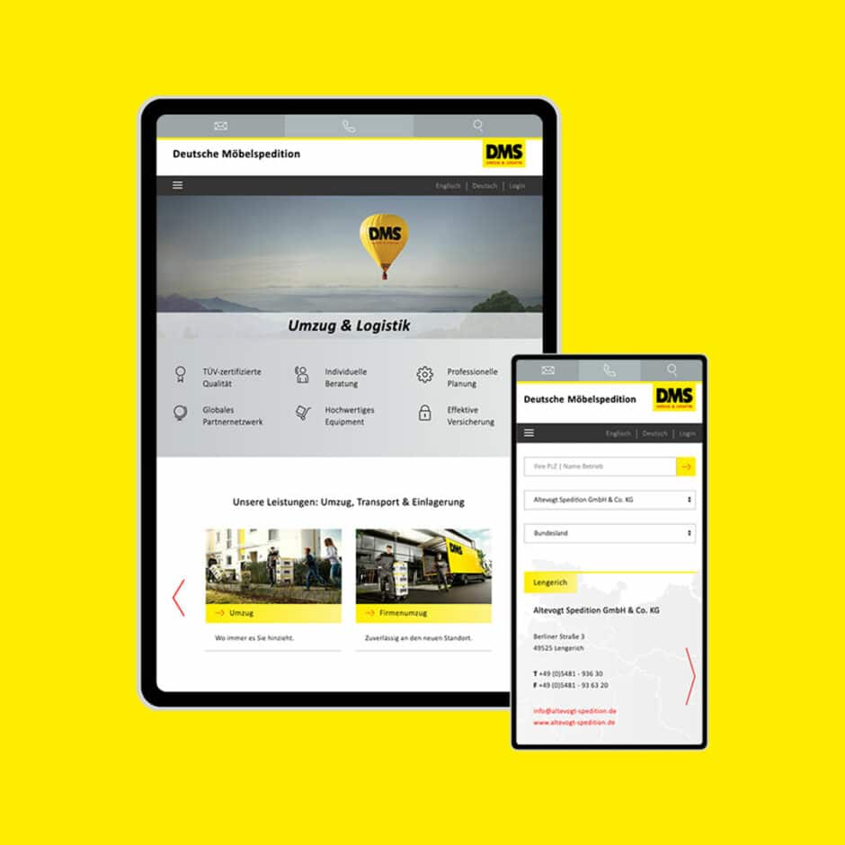DMS | Websystem für 30+ Firmen › PAGE online