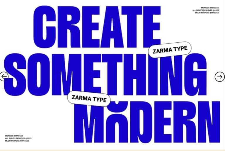 Freefont Monigue › PAGE online