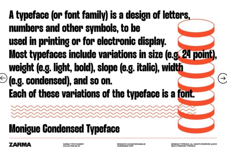 Freefont Monigue › PAGE online