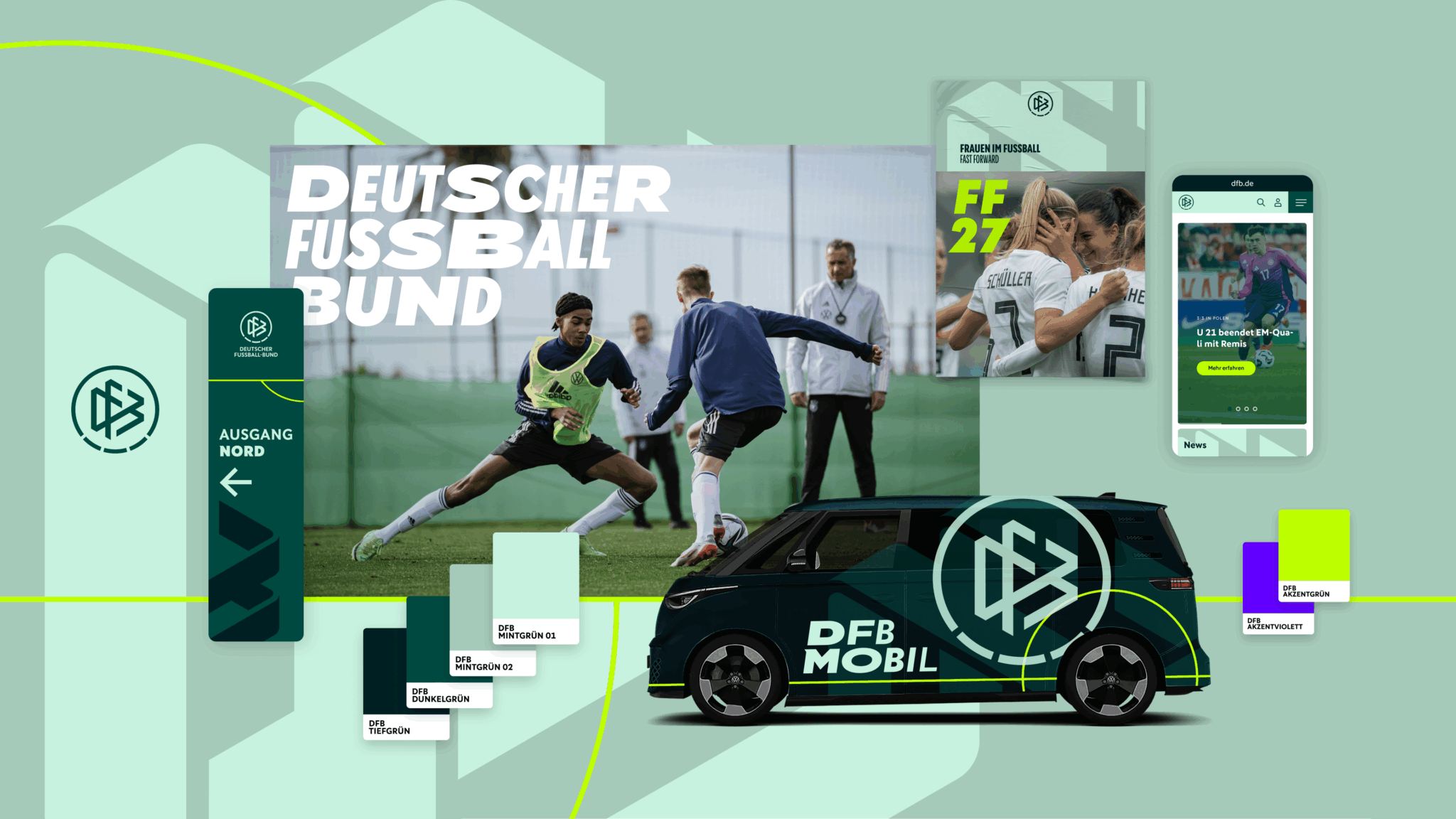 Neues Logo, neuer Auftritt: Strichpunkt rebranded den DFB › PAGE online